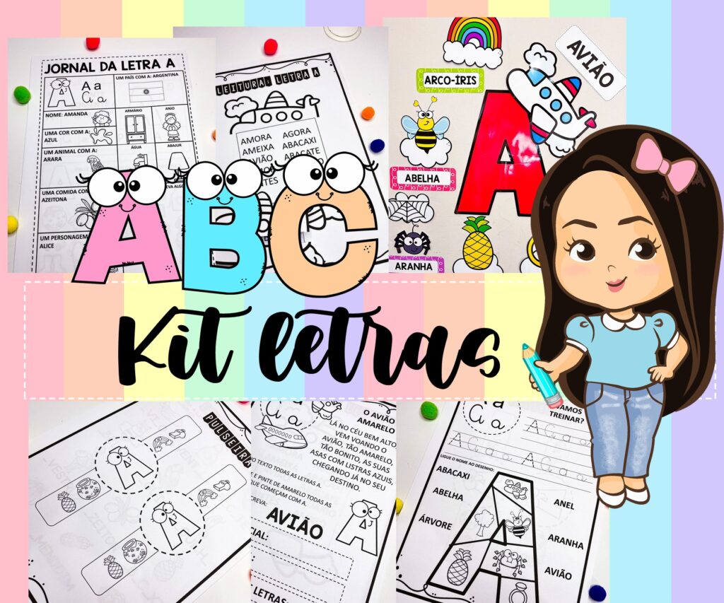 Kit letras do alfabeto – Professora Nayarah
