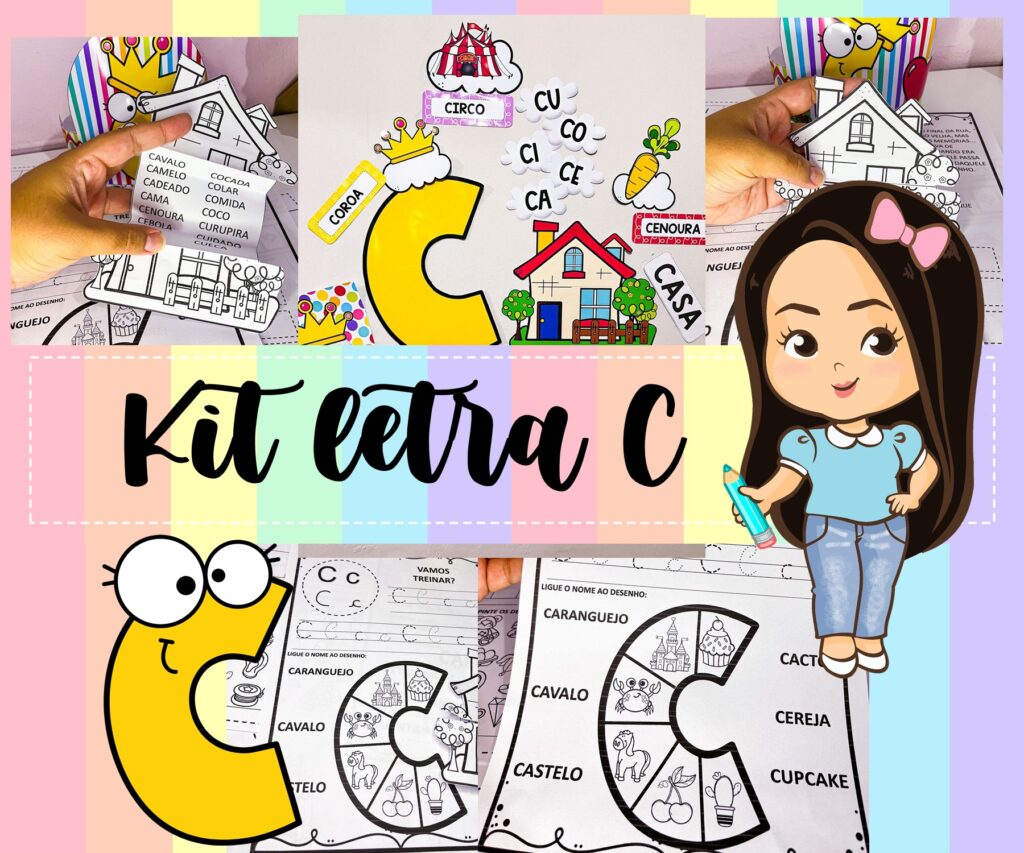 Kit letras – LETRA C – Professora Nayarah
