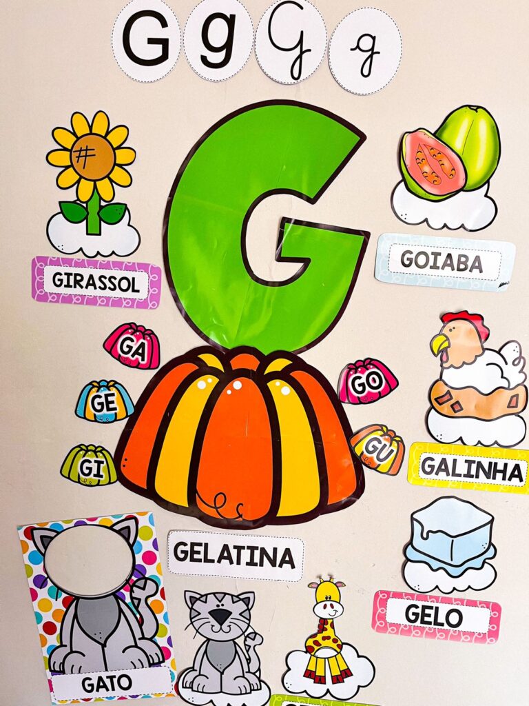 Kit letras – LETRA G – Professora Nayarah