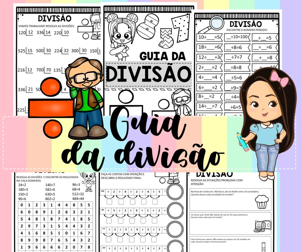 Guia da divisão – atividades – Professora Nayarah