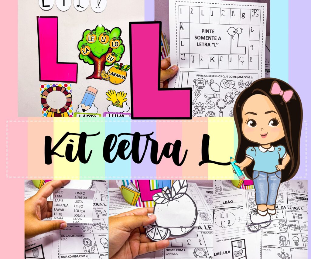 Kit letras – letra L – Professora Nayarah
