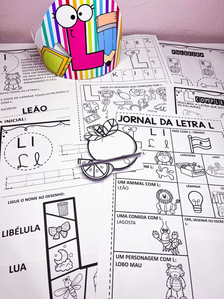 Kit letras – letra L – Professora Nayarah