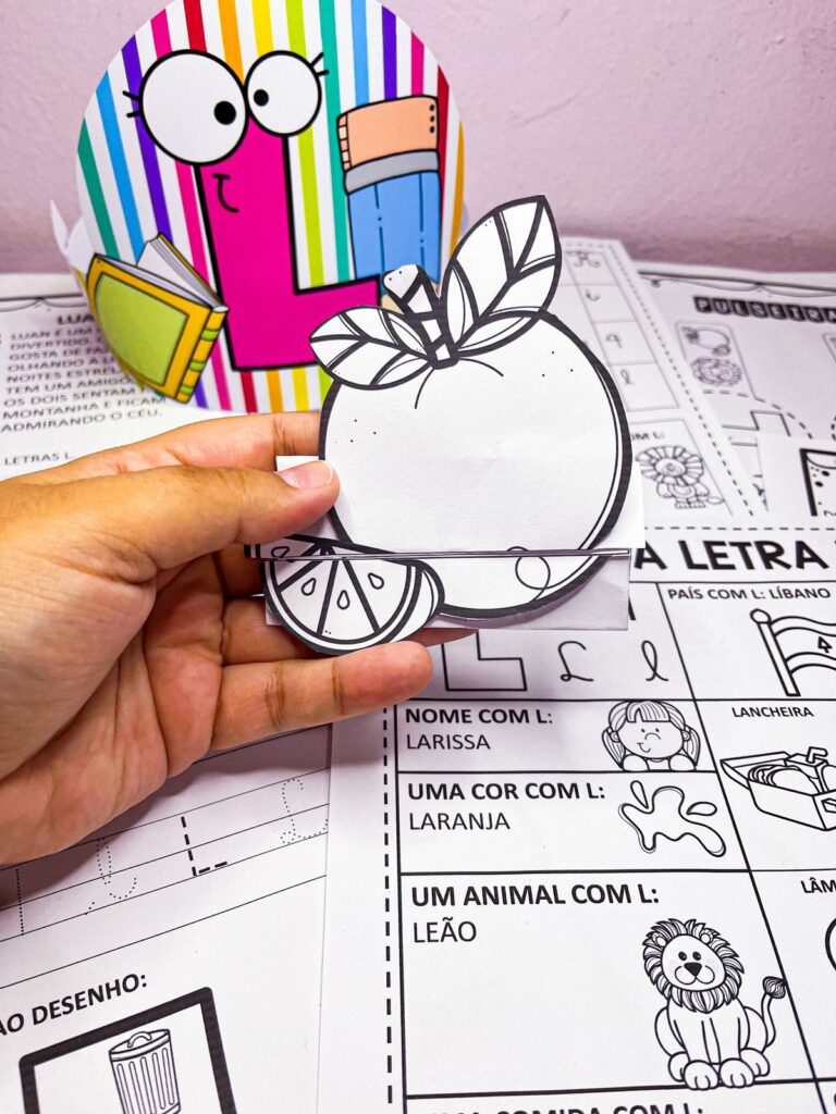 Kit letras – letra L – Professora Nayarah