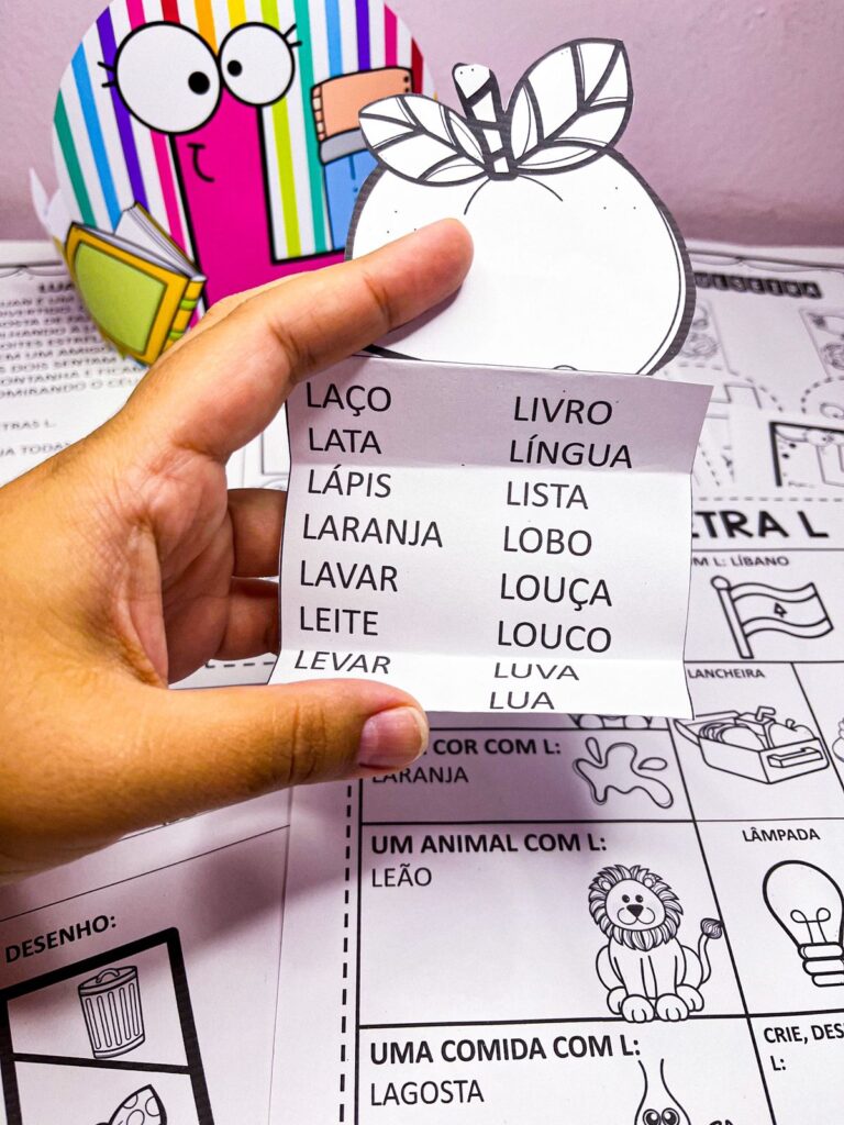 Kit letras – letra L – Professora Nayarah