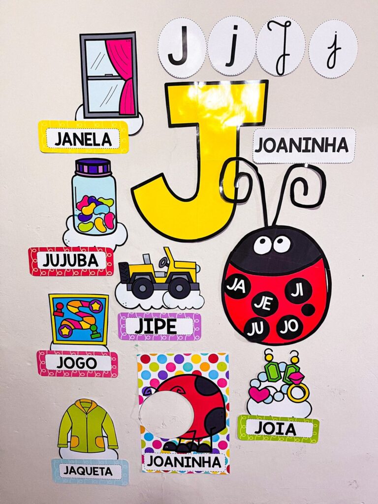Kit letras – letra J – Professora Nayarah