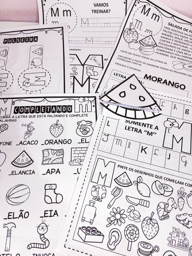 Kit letra M – Professora Nayarah