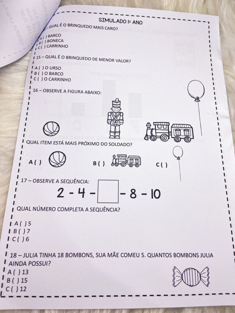 Simulado 1º ano – Professora Nayarah