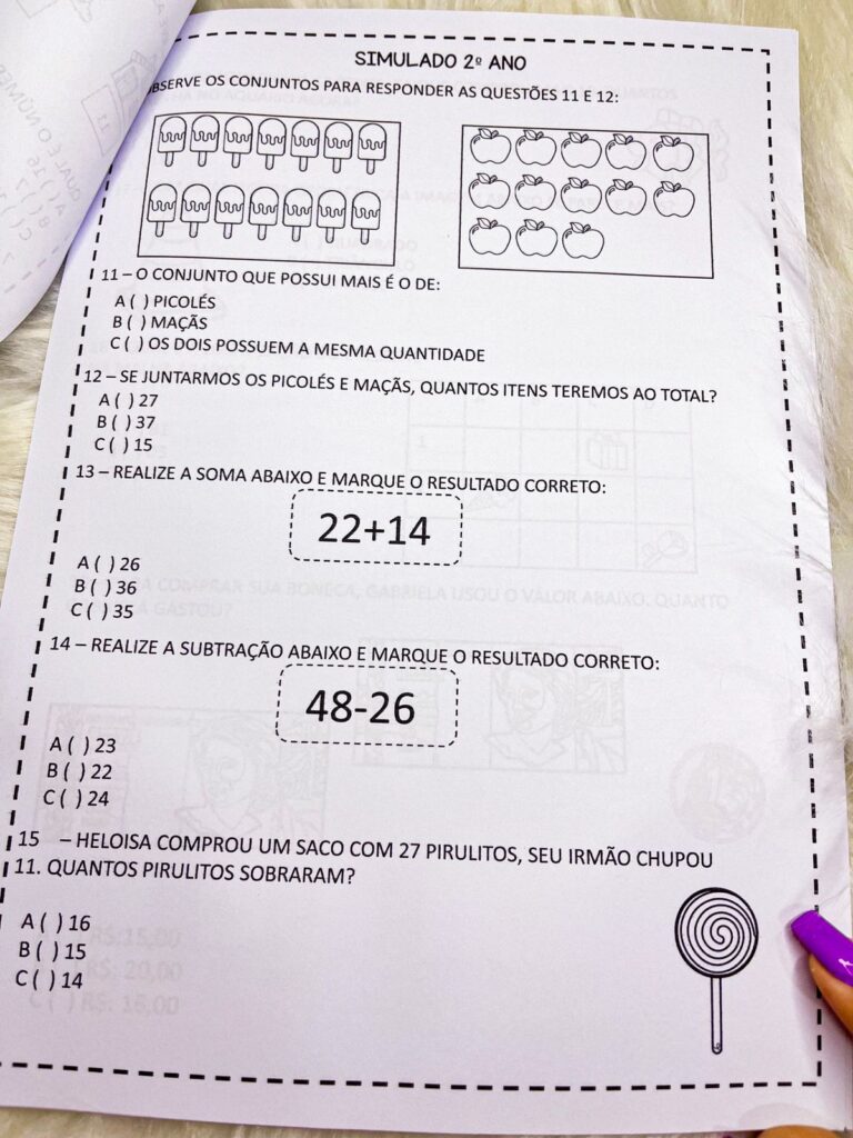 Simulado 2º ano SAEB – Professora Nayarah