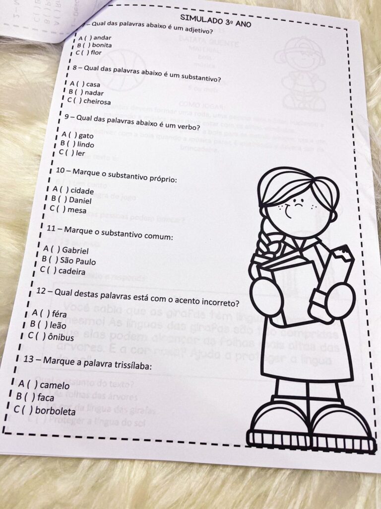 Simulado 3º ano – Professora Nayarah