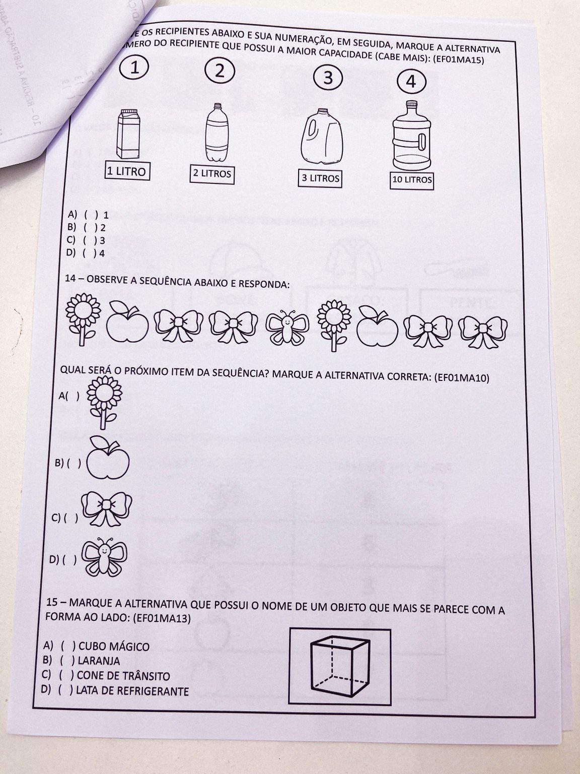 Simulado 1º ano 2024 – Com gabarito – Professora Nayarah