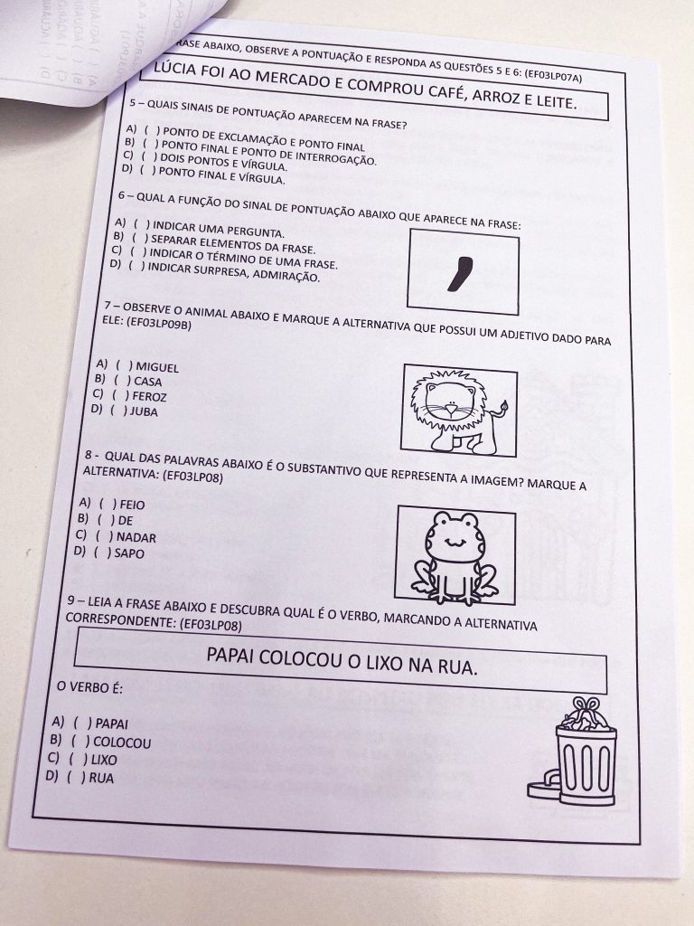 Simulado 3º ano – 2024 – com gabarito. – Professora Nayarah
