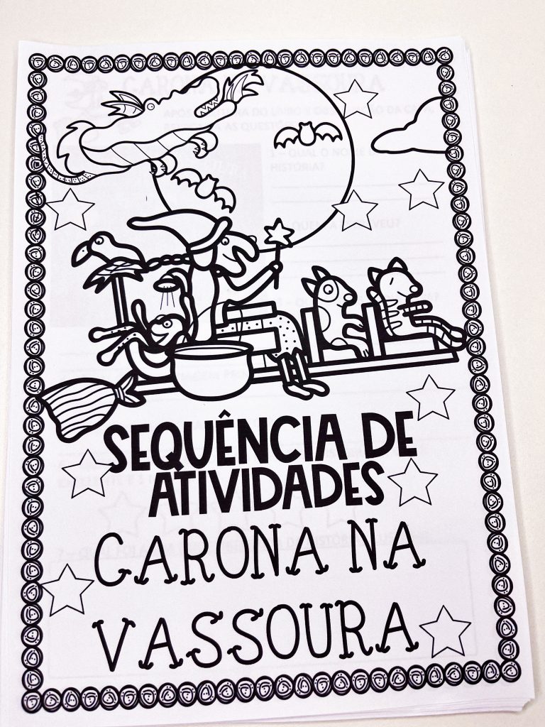 Sequência de atividades livro Carona na vassoura. – Professora Nayarah