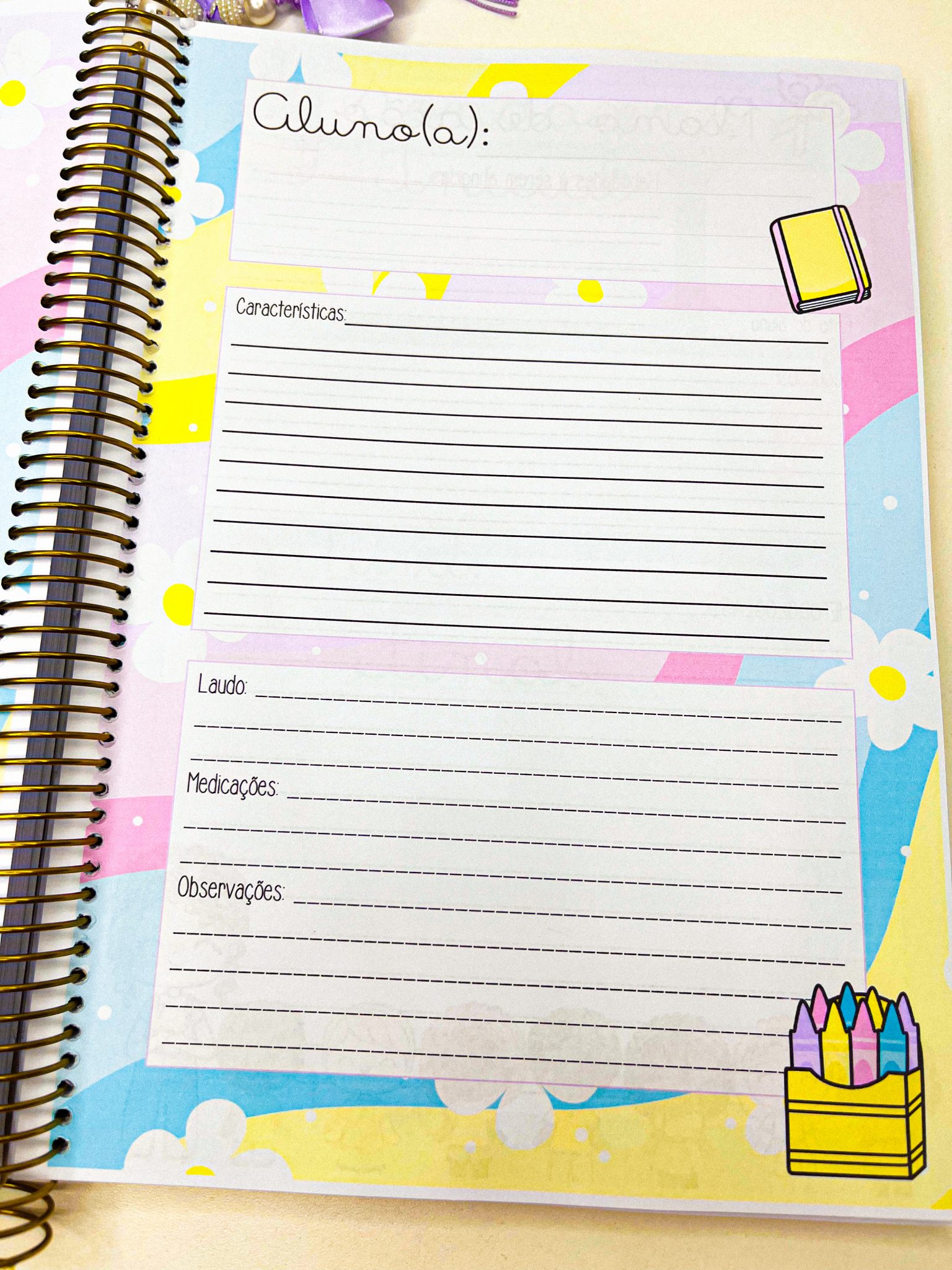 Planner Professora e crianças 2025 – Editável – Professora Nayarah