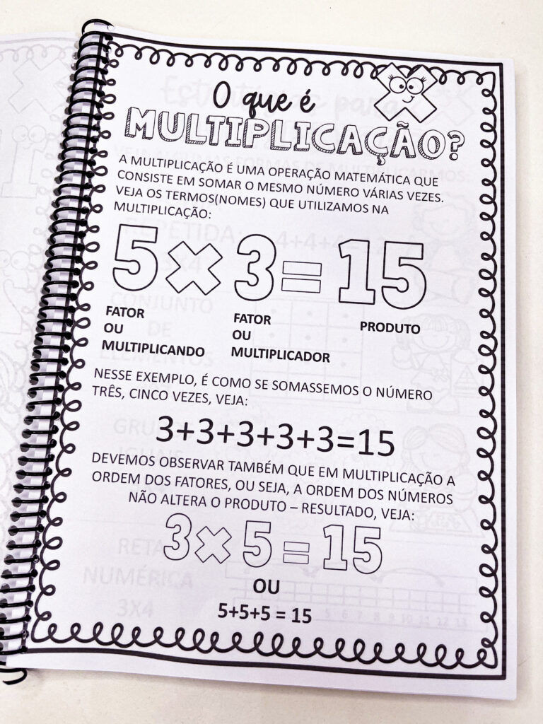 Apostila iniciando multiplicação. – Professora Nayarah